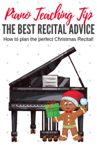 Christmas Piano Recital Tips... From a Gingerbread Man - Teach Piano Today