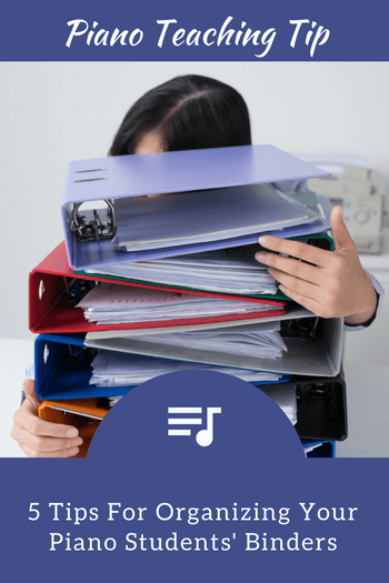 Starting off Fresh… Begins with the Piano Binder! | Teach Piano Today