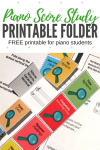 Begin Each Piano Piece With This Score Study Printable