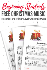 Christmas Sheet Music To Delight Your Primer and Preschool Piano ...