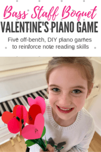Bass Staff Bouquets - 5 Early Note Reading Games For Valentine’s Week ...