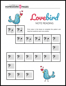 Valentine's Day Primer Note Reading - Teach Piano Today