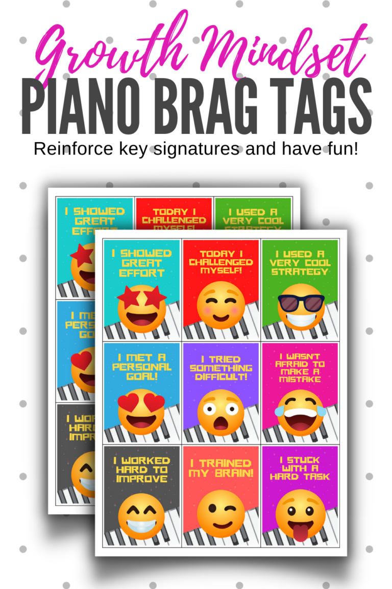 Use These Piano Emoji Brag Tags To Develop A Growth Mindset - Teach ...