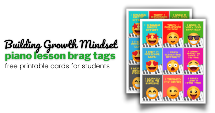 Use These Piano Emoji Brag Tags To Develop A Growth Mindset - Teach ...