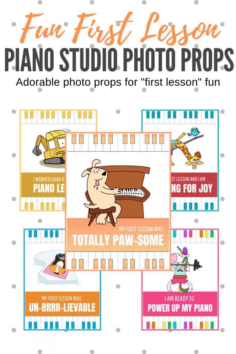 5 First Lesson Photo Props To Delight Parents And Student - Teach Piano ...