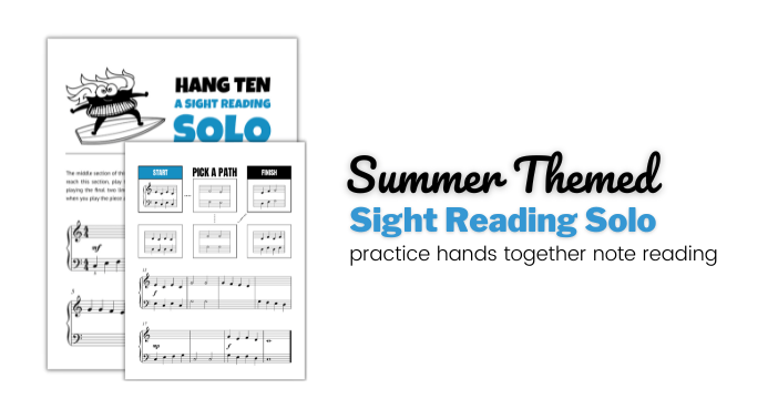 Summer Sight Reading: A Hang Ten Surfing Solo For Primer