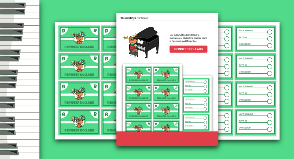 Use Reindeer Dollars To Improve Piano Recital Preparation