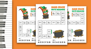 St. Patrick’s Day Note Reading Game For Primer Students