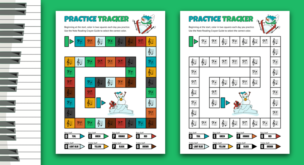 A Long Month Needs A Piano Practice Tracker!