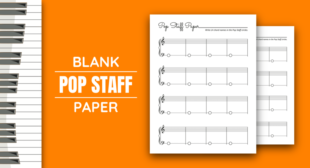 Pop Staff Paper! A Useful Tool For Teen Students