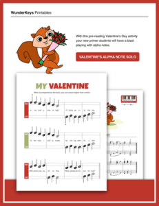 Valentine's Day Alpha Note Song - Teach Piano Today