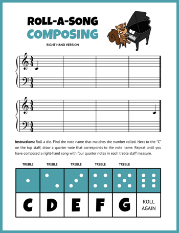 Roll-A-Song Composing - Teach Piano Today