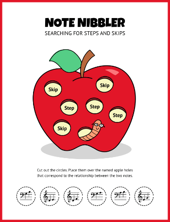 Note Nibbler: Stepping and Skipping - Teach Piano Today