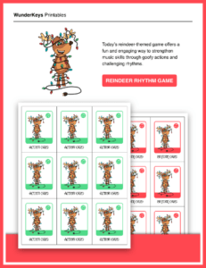 Rhythm Reindeer Action Game - Teach Piano Today