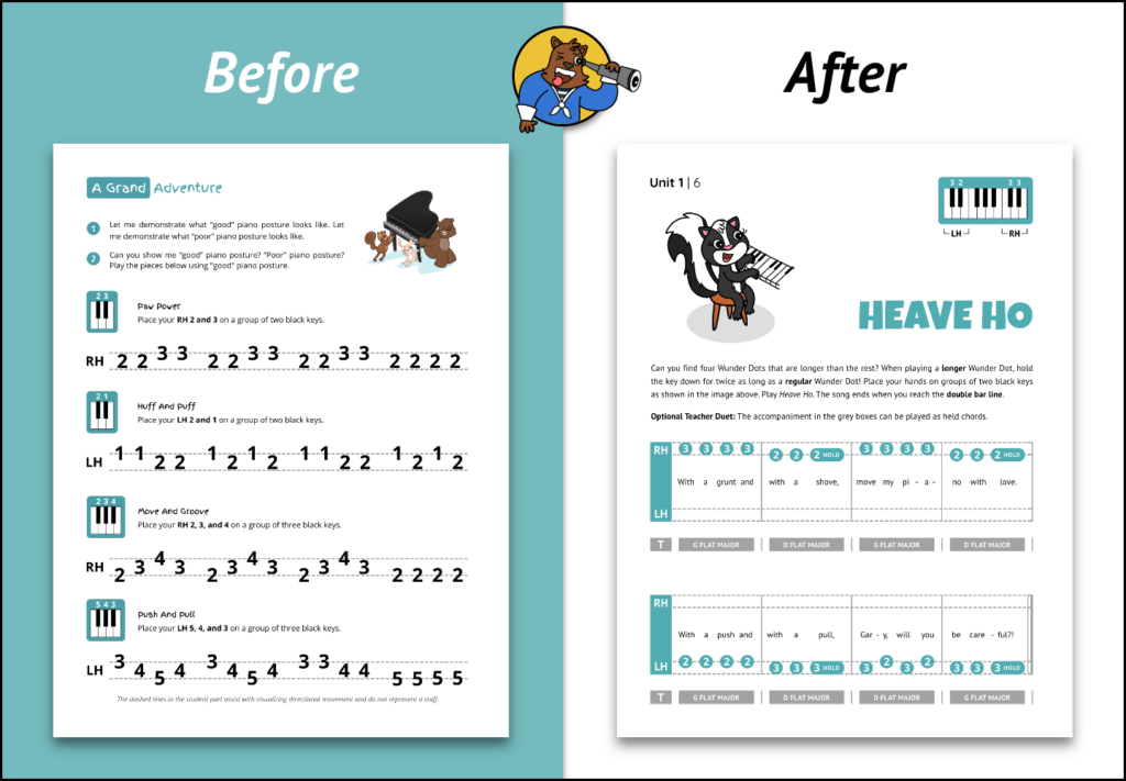 Sneak Peek: WunderKeys Primer Piano Book One Gets a Makeover