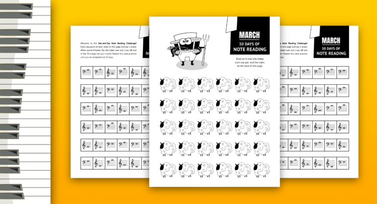 Ready for March's See-and-Say Note Reading Challenge?