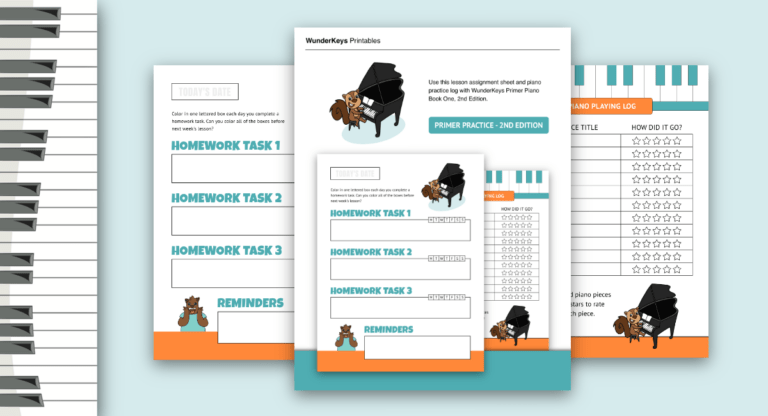 New Primer, New Printables! Grab These Piano Practice Sheets