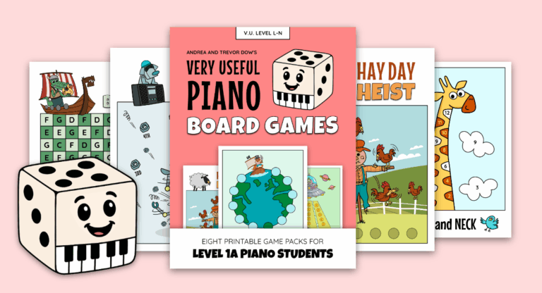 Launch Day! 8 New Level 1A Piano Board Games